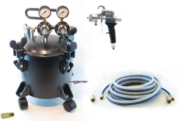 Wagner Hvlp Conversion Gun w/ 2.5 gallon Pressure Pot GP-2G-HVLP-Asy ...